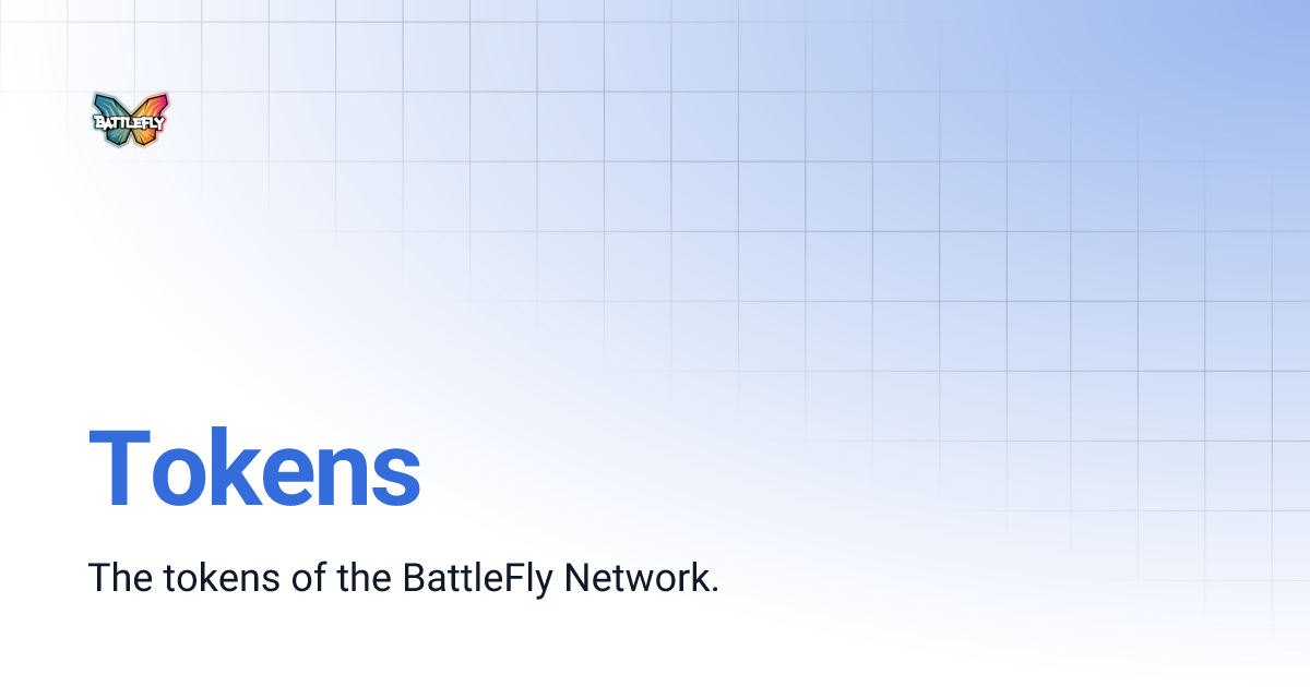 Tokens | BattleFly Network Documentation